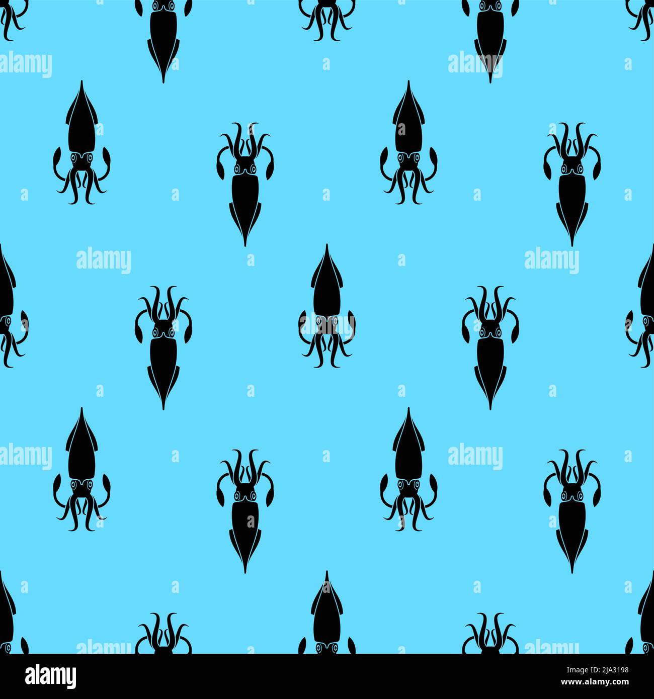 Squid pattern seamless. calamary background. Baby fabric texture Stock ...