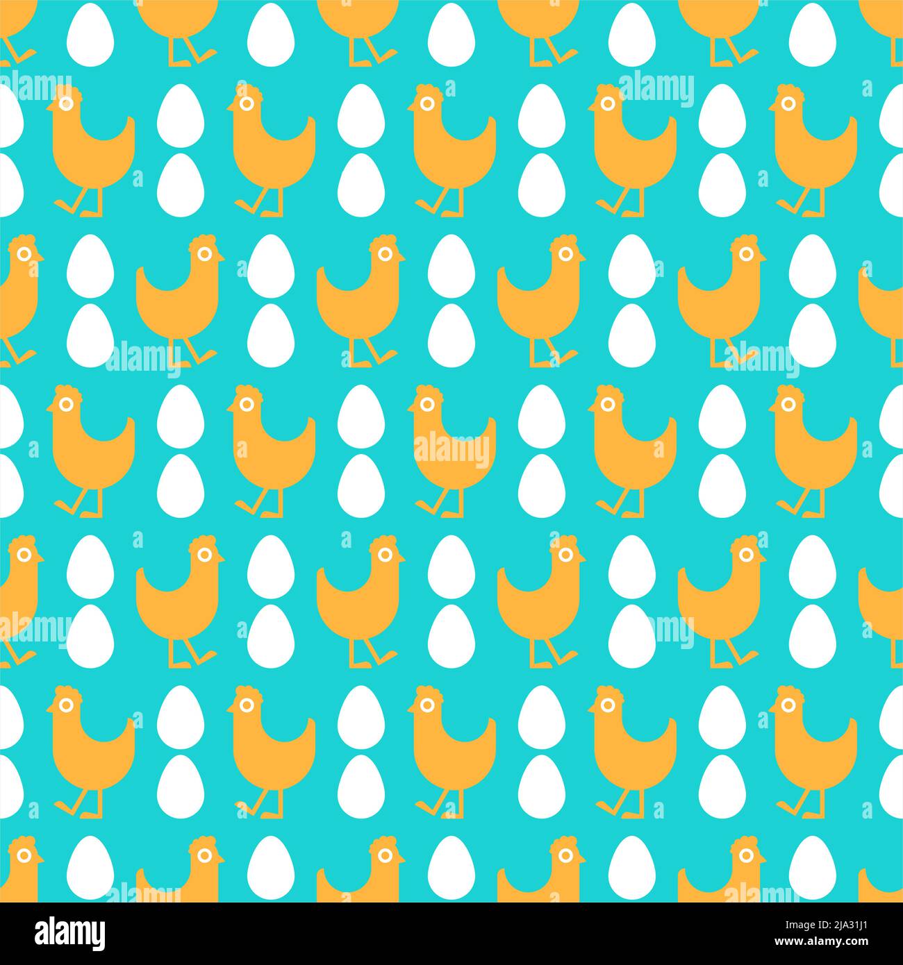 Chicken and egg pattern seamless. Farm bird background. Baby fabric ...