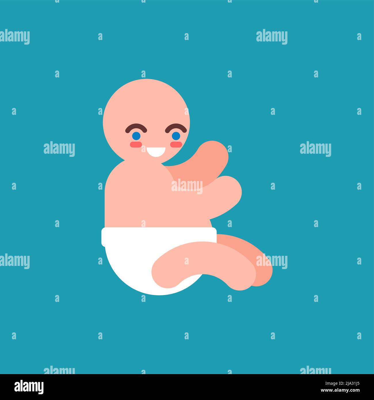 Little baby icon. little kid sign. small children symbol. Vector ...