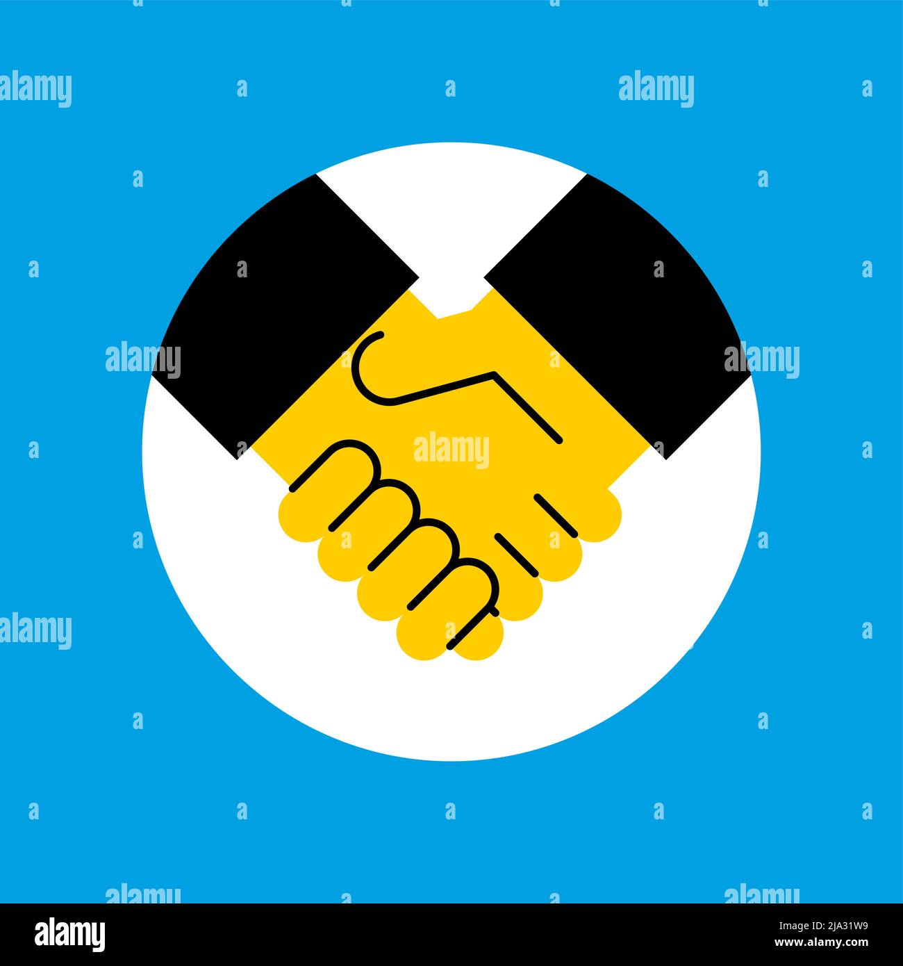 Businessmen handshake sign icon. Conclusion of contracts. business ...