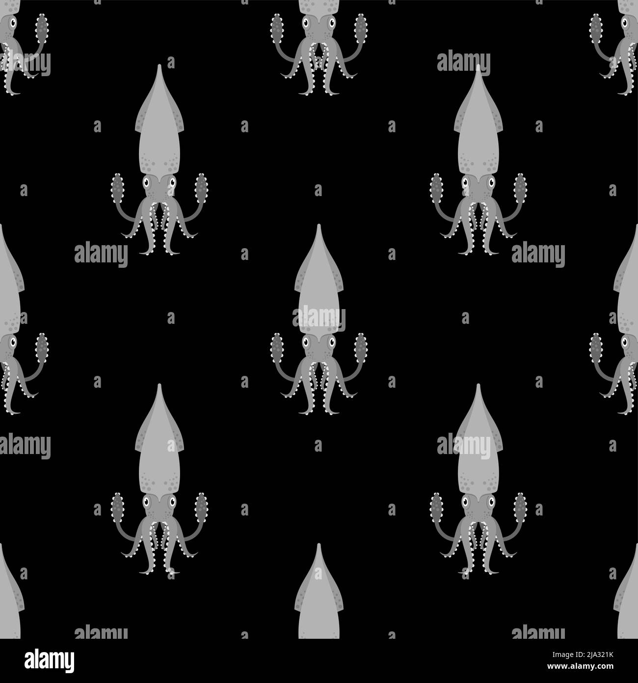 Squid pattern seamless. calamary background. Baby fabric texture Stock ...