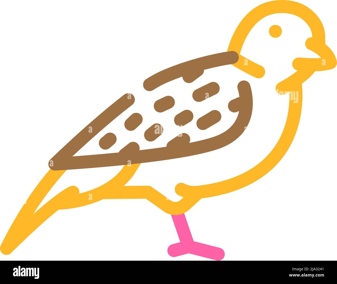 sparrow bird color icon vector illustration Stock Vector Image & Art ...