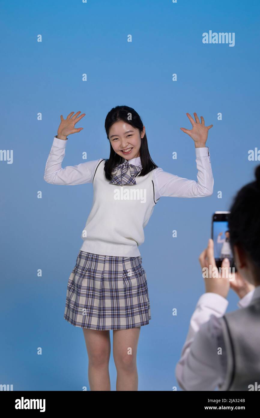 mz generation Asian Korean female hipster influencer, creator concept ...