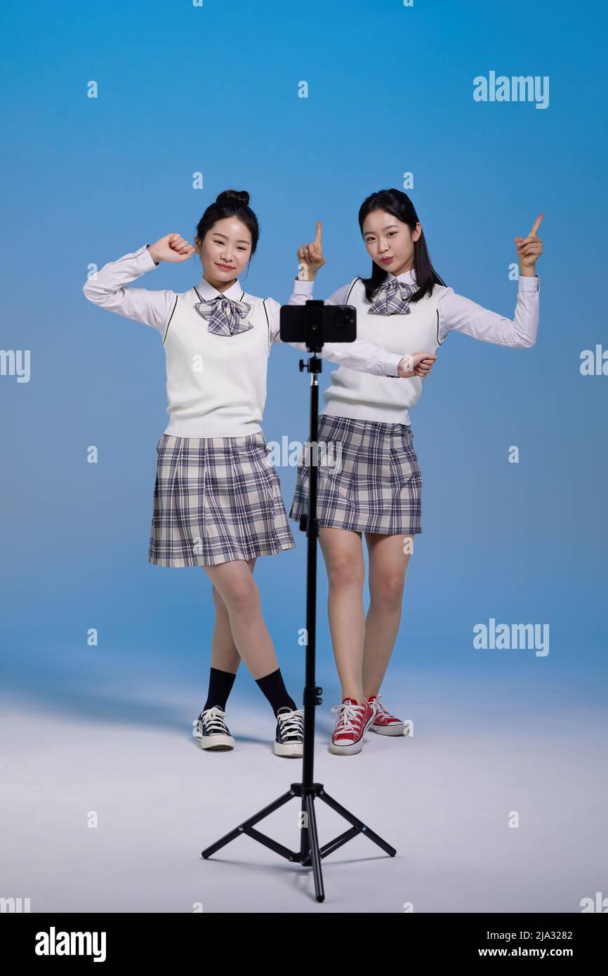 mz generation Asian Korean female hipster influencer, creator concept ...