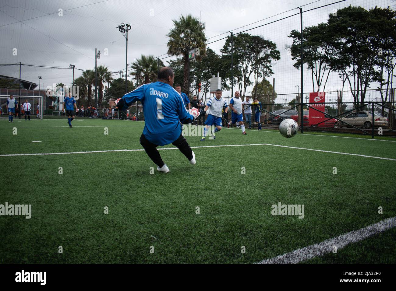 Bogota Colombia, May 26, 2022, Athletes play a qualifying match in the ...