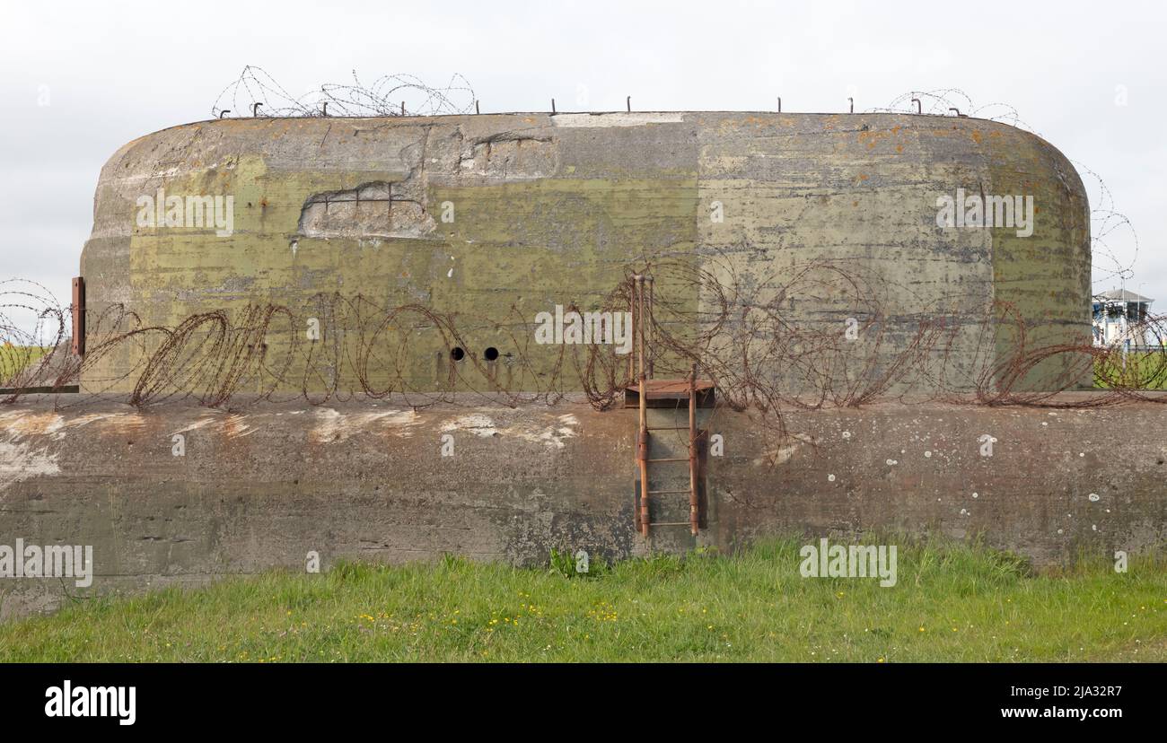 An old bunker from WW2, used by the dutch and the germans Stock Photo ...
