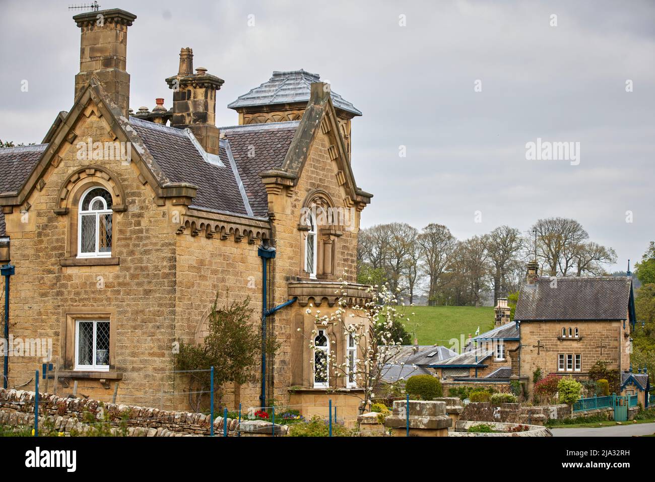 Edensor is a picturesque village in Derbyshire, England Much of the ...
