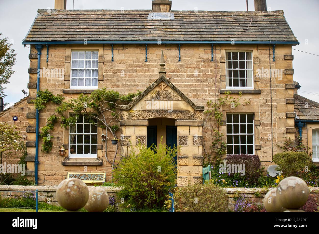 Edensor is a picturesque village in Derbyshire, England Much of the ...