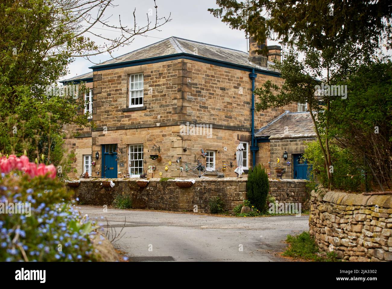 Edensor is a picturesque village in Derbyshire, England Much of the ...