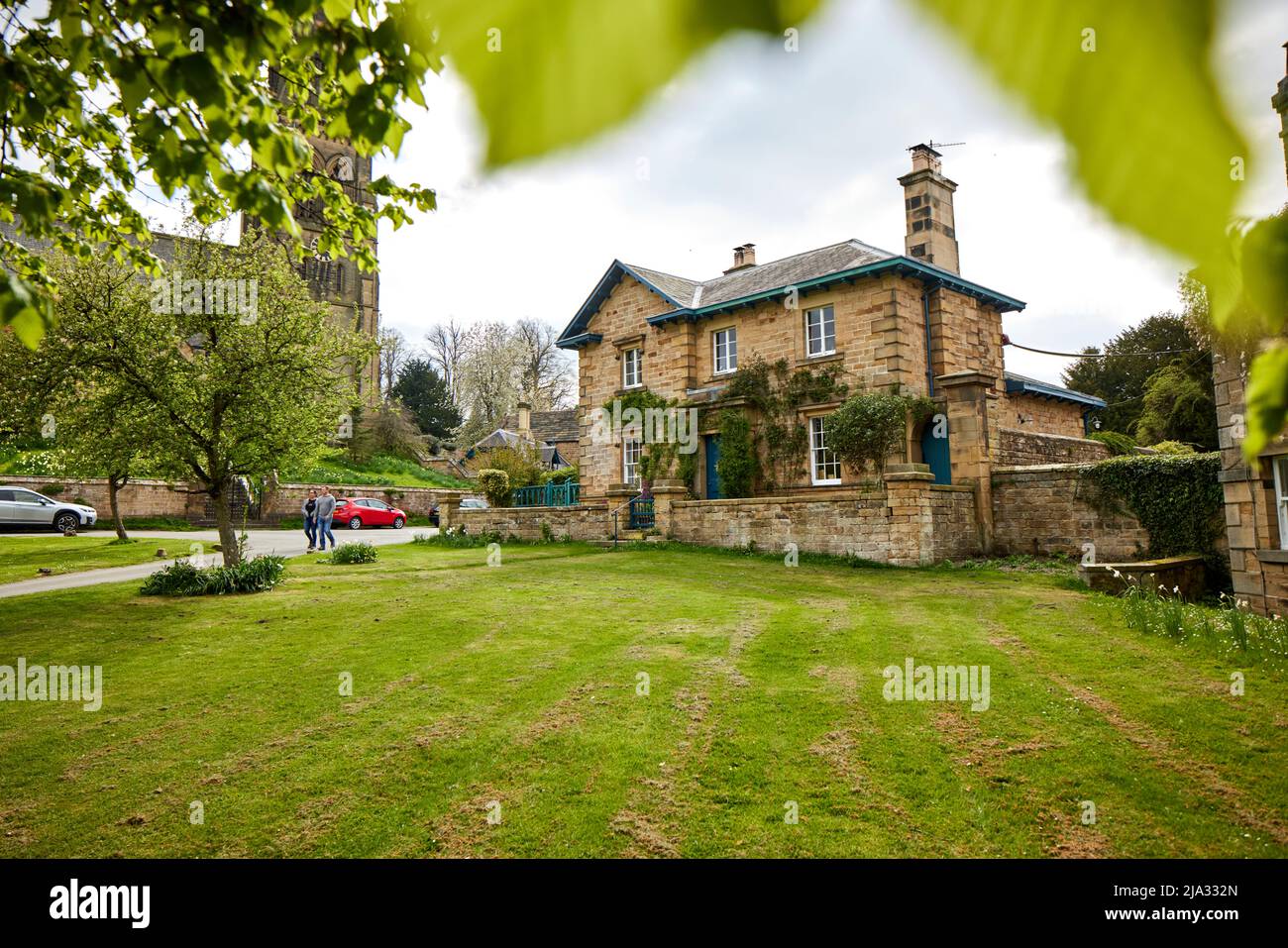 Edensor is a picturesque village in Derbyshire, England Much of the ...