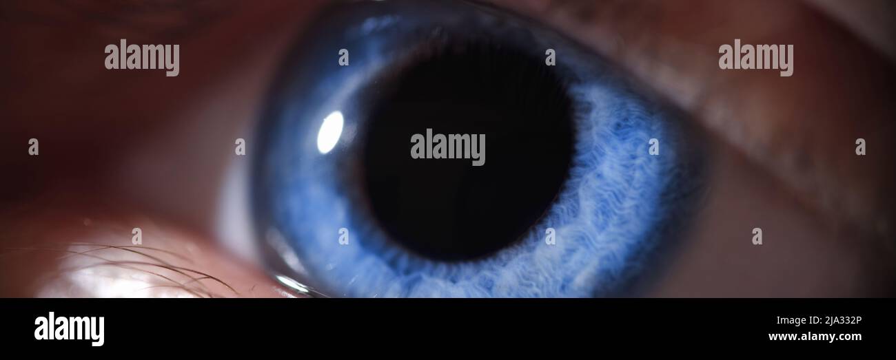 Closeup of beautiful bright blue human eye Stock Photo - Alamy
