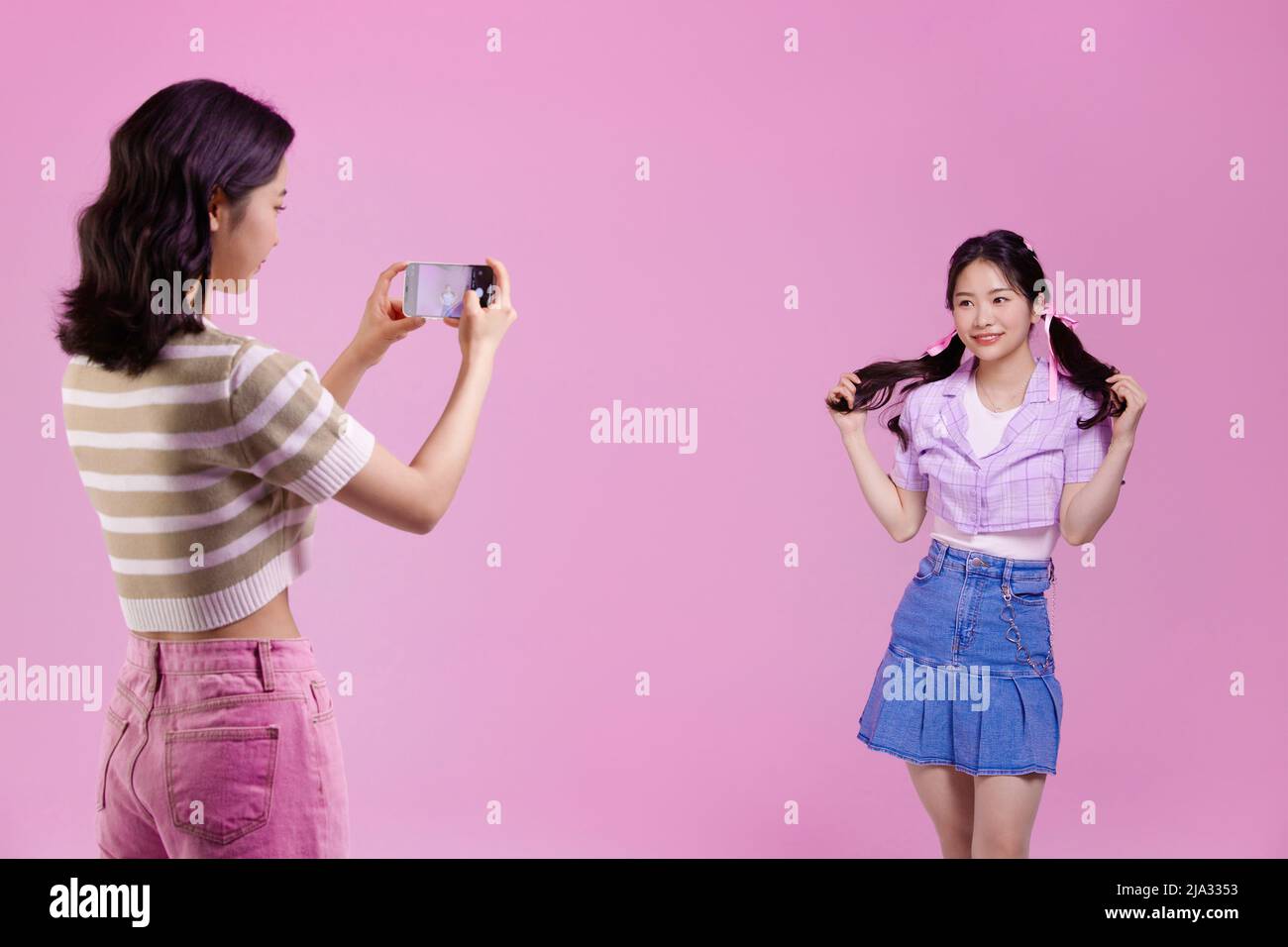 mz generation Asian Korean female hipster influencer, creator concept ...