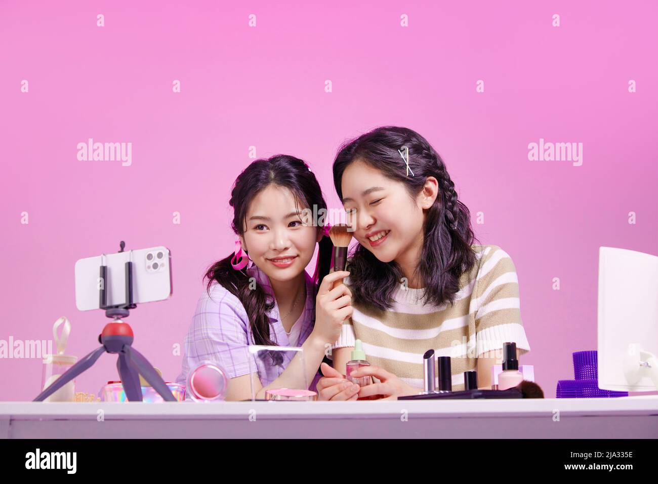 mz generation Asian Korean female hipster influencer, creator concept ...