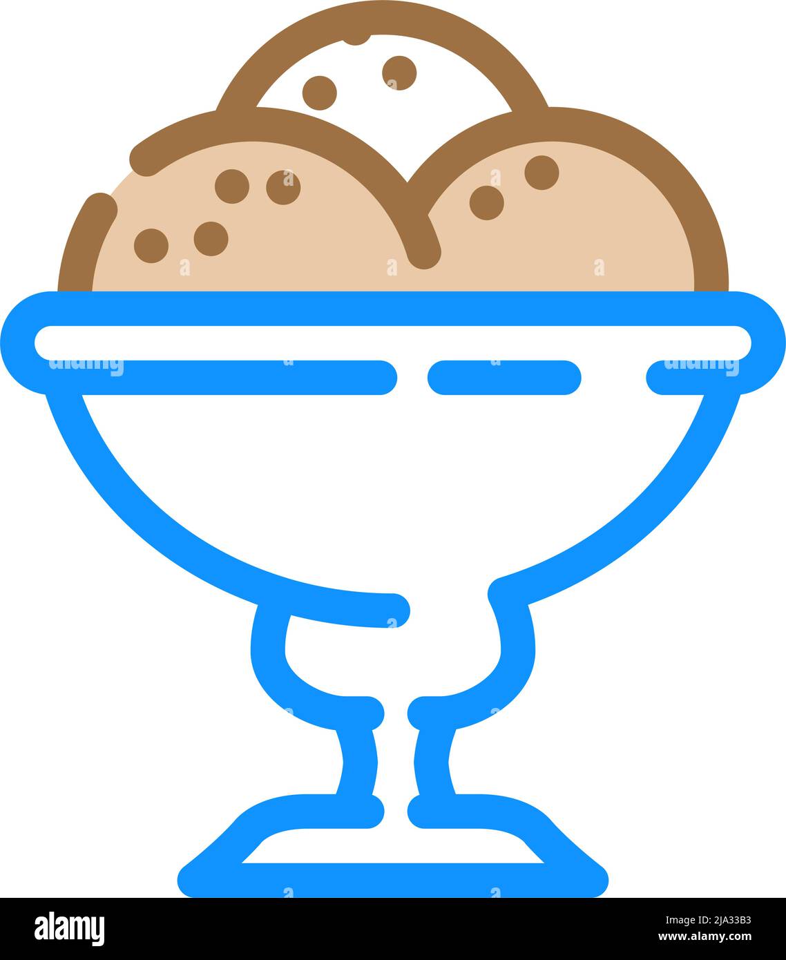 ice chocolate color icon vector illustration Stock Vector Image & Art ...