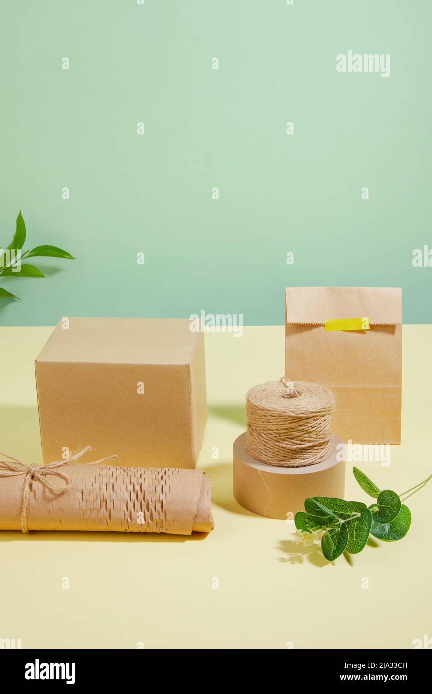 protect earth and environment concept, eco friendly package Stock Photo ...