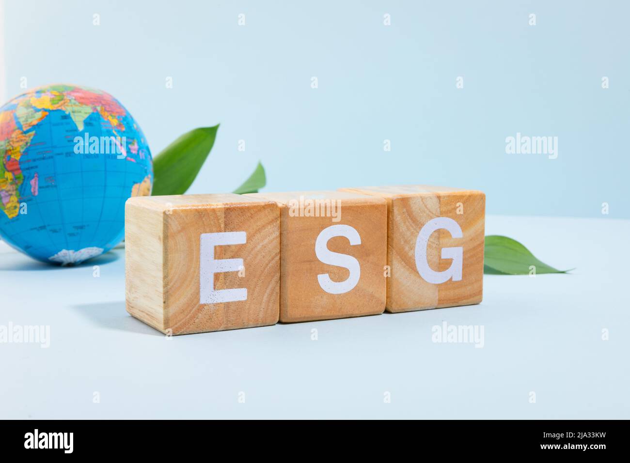 protect earth and environment concept, ESG eco friendly box and earth ...