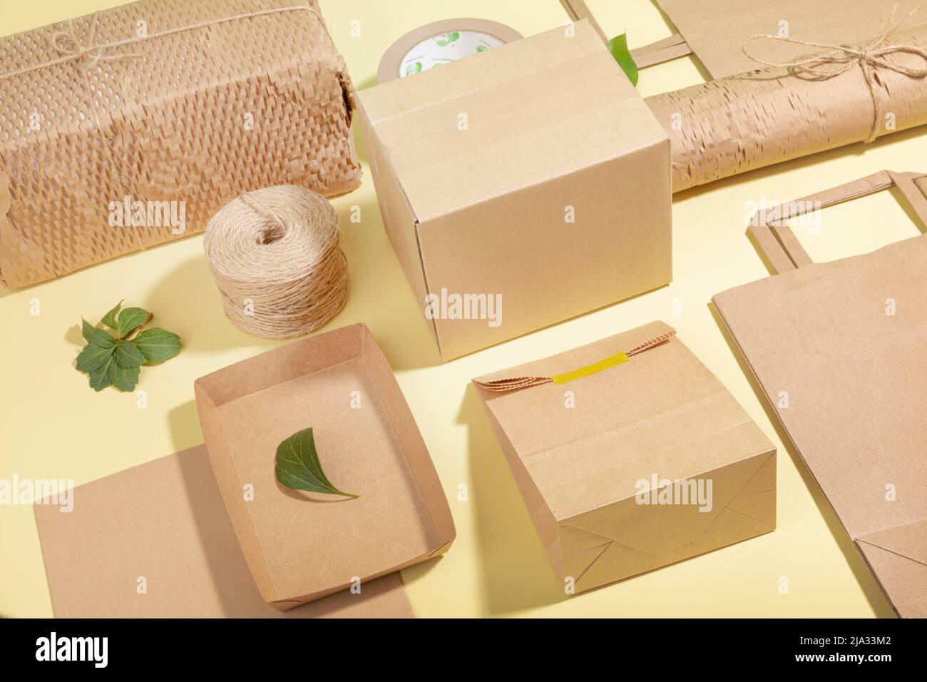 protect earth and environment concept, paper package Stock Photo - Alamy