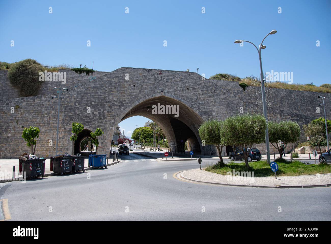 Heraklion, Greece 15 May 2022, The Bethlehem Gate in Heraklion Stock ...