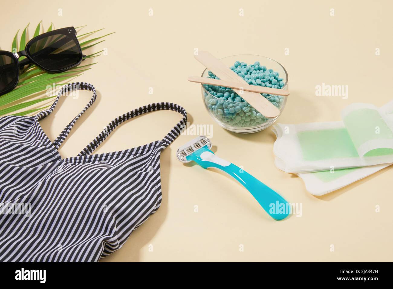 waxing products, summer object photo Stock Photo - Alamy