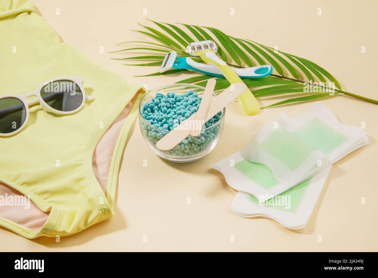 waxing products, summer object photo Stock Photo - Alamy