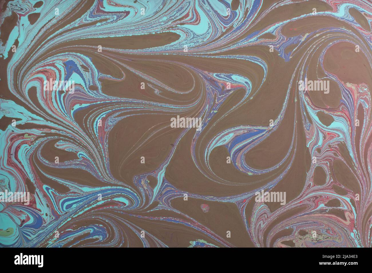 Ebru marbling handmade art, traditional Ebru technique. abstract ...