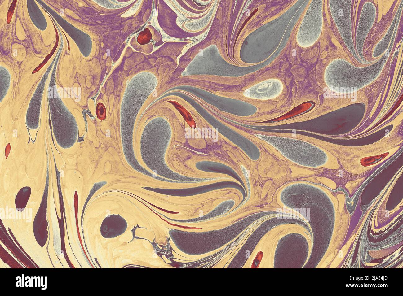 Abstract ebru cover art. Floral Ebru marbling texture background design ...