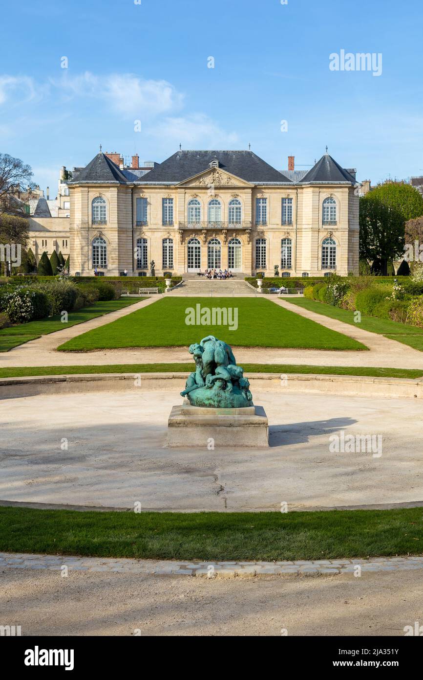 Rodin is a French sculptor. Rodin Museum in Paris,France. It displays ...