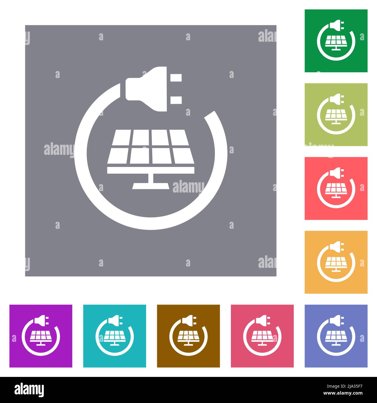 Sustainable energy icons simple Stock Vector Images - Alamy