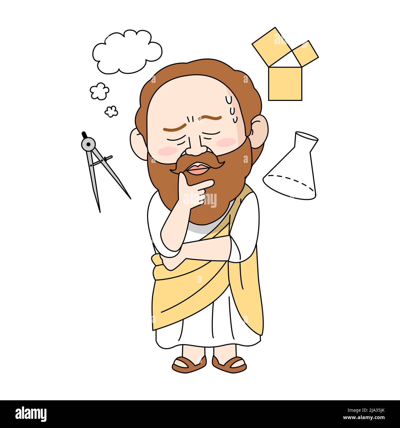 character of Ju Si Gyeong, founder of modern Korean linguistics Stock ...