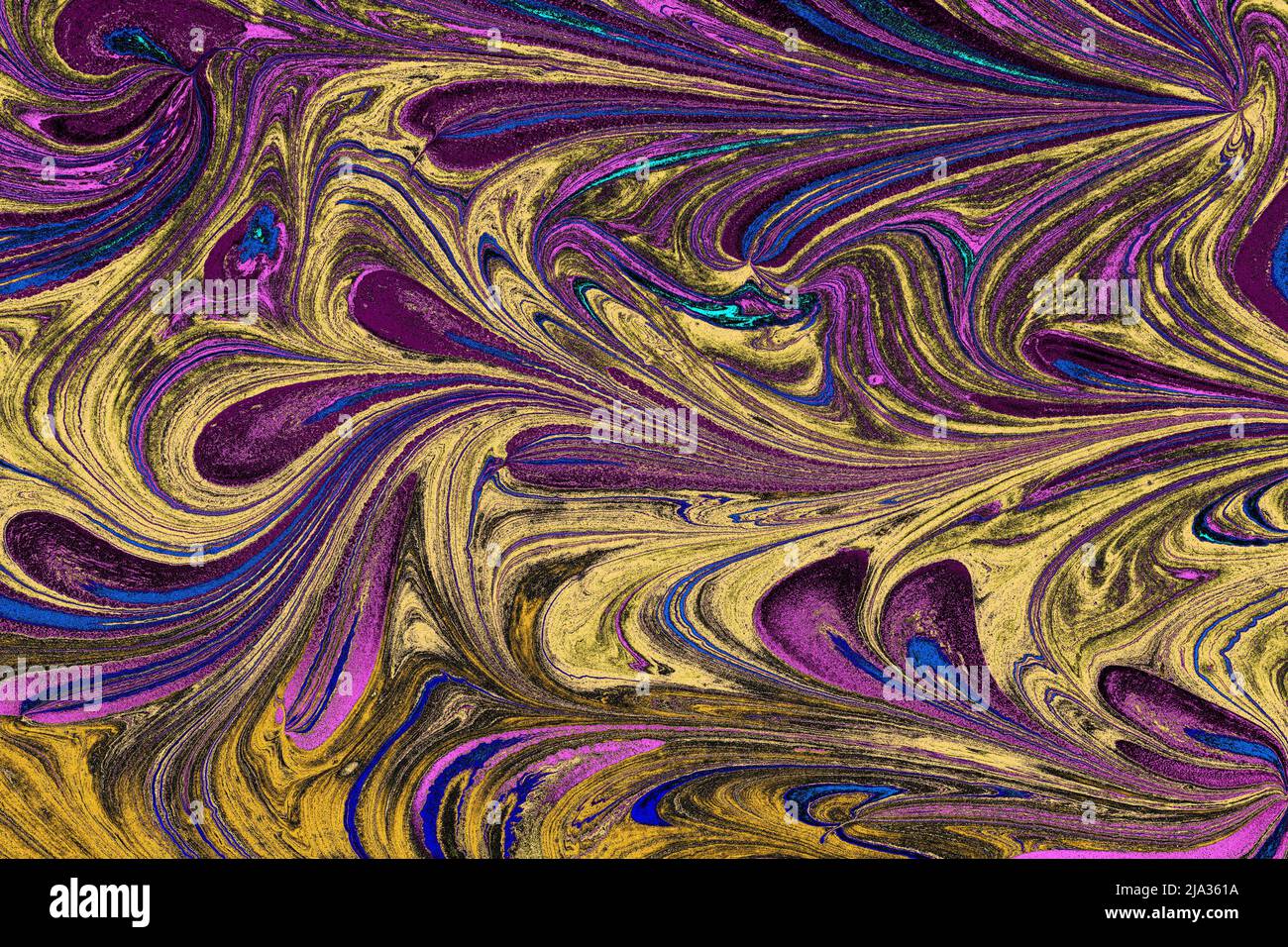 Ebru marbling handmade art, traditional Ebru technique. abstract ...