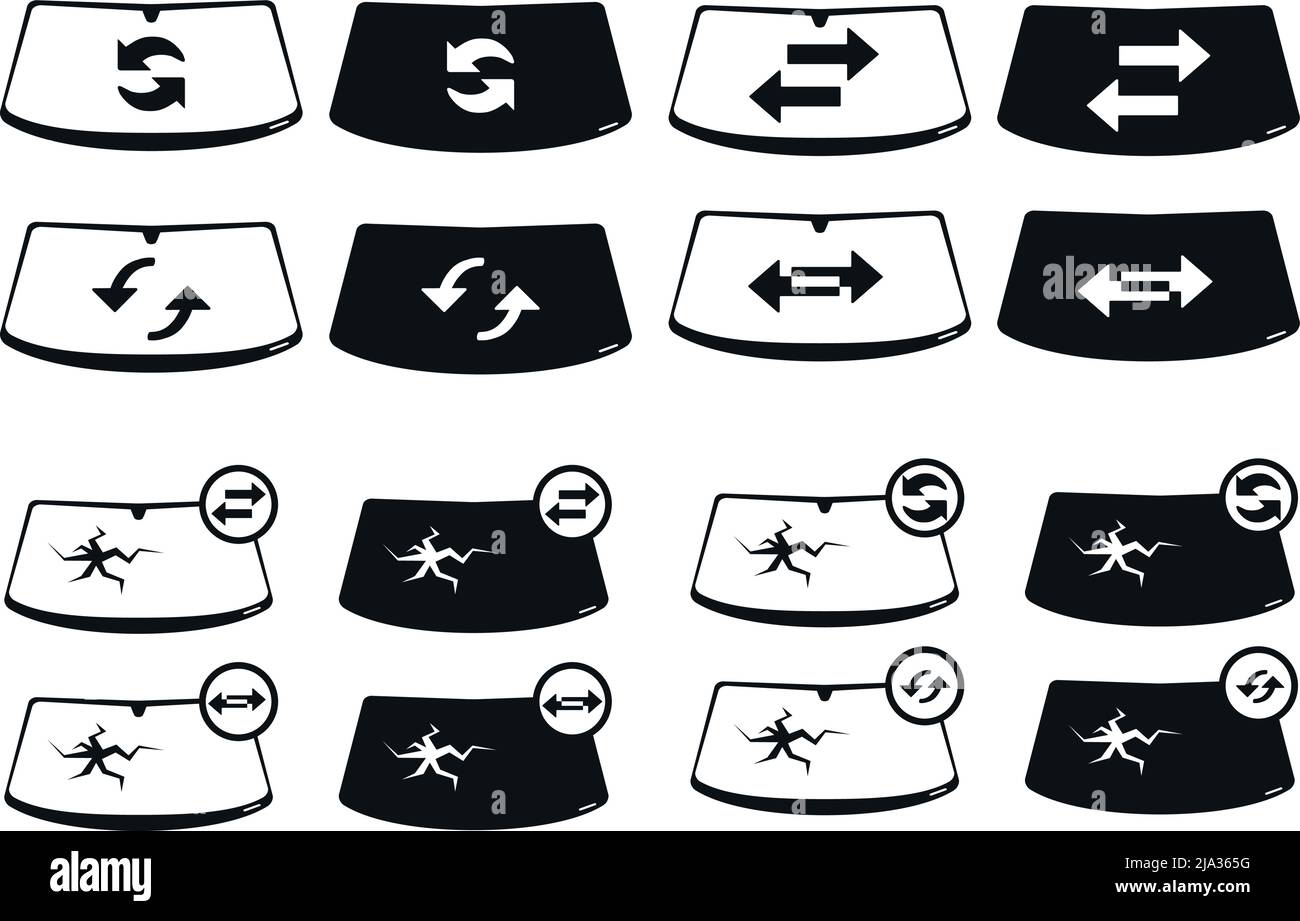 Windshield symbol Stock Vector Images - Alamy