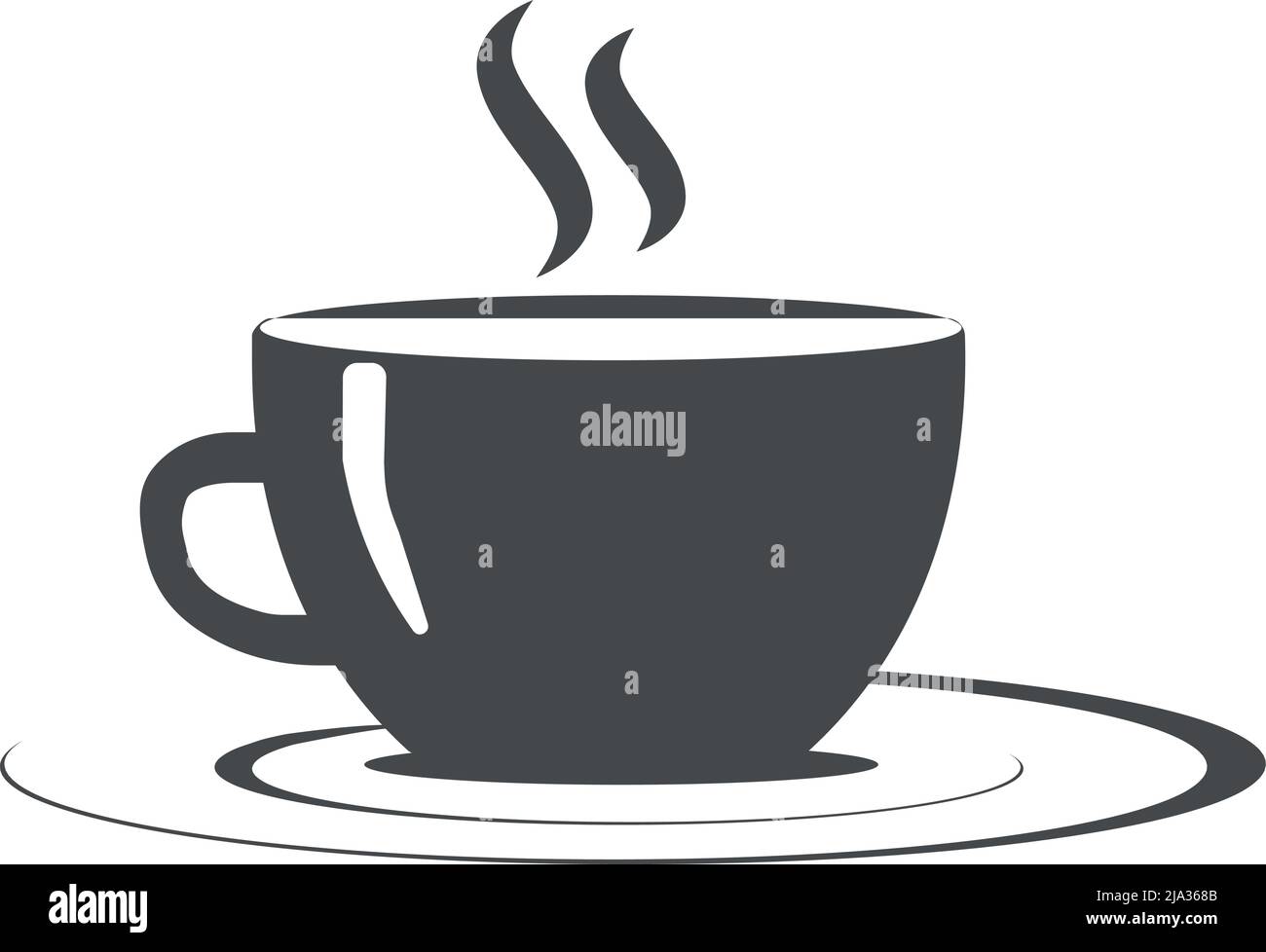 illustrated cup of hot coffee vector Stock Vector Image & Art - Alamy