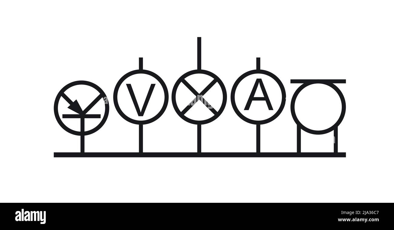 Radio component. Radio electronic circuit. Symbolic designation ...