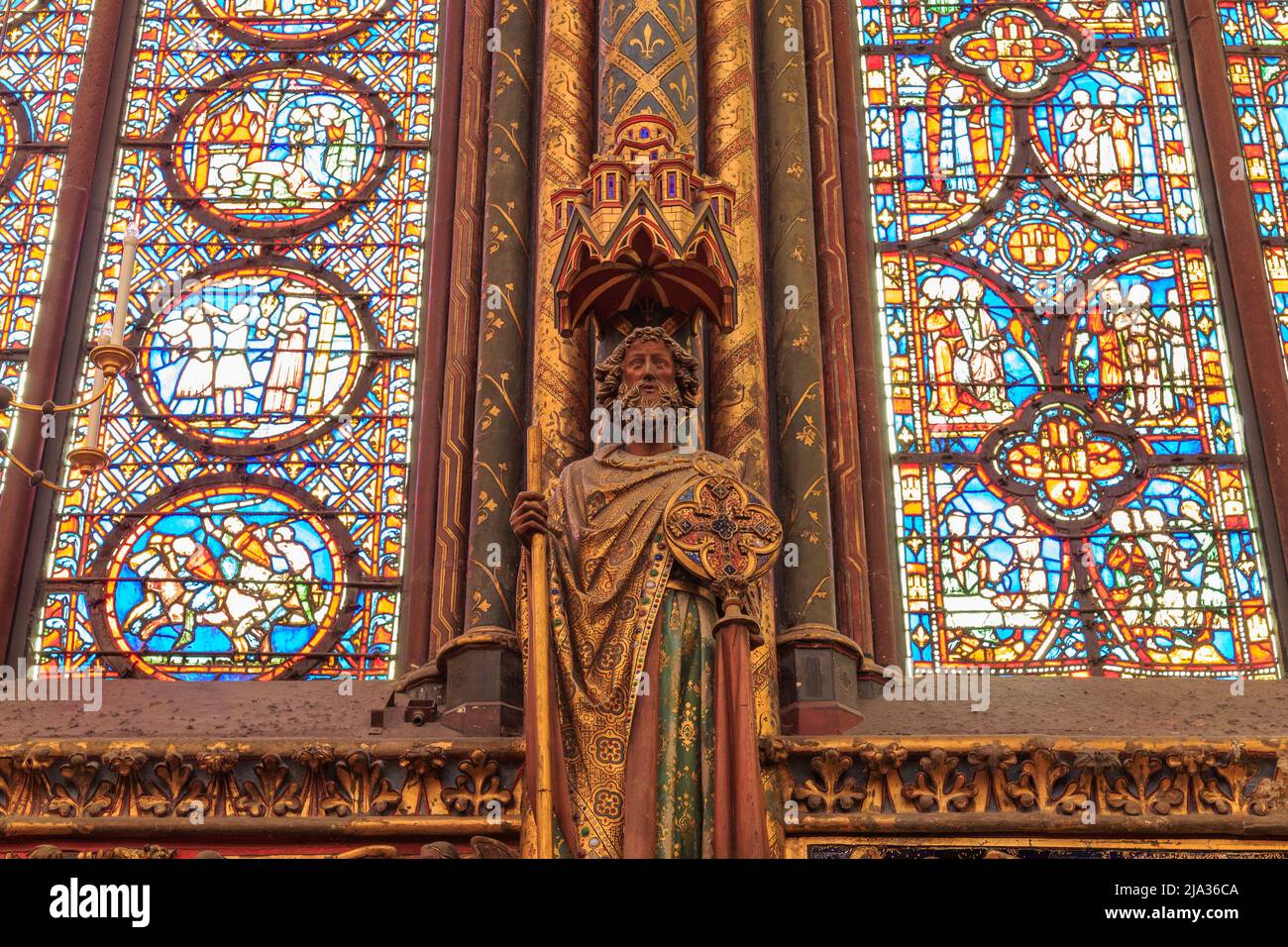 Paris, France, April 01, 2017: The Sainte Chapelle (Holy Chapel) in ...