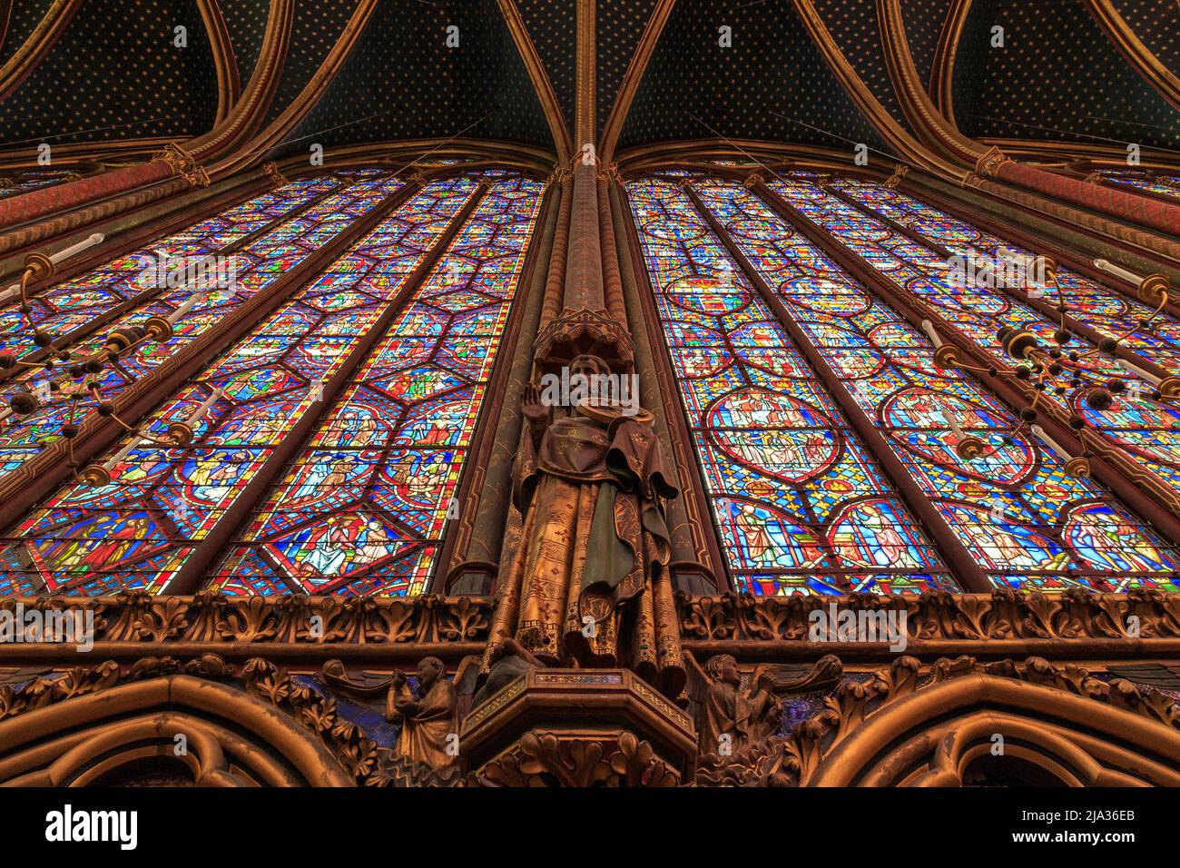 Paris, France, April 01, 2017: The Sainte Chapelle (Holy Chapel) in ...