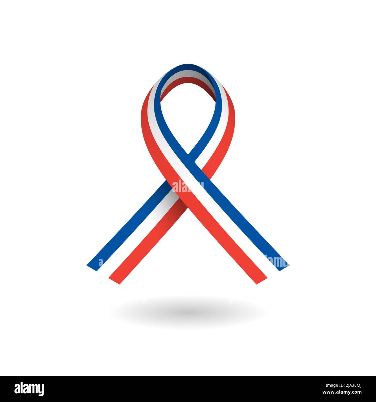 National tricolor ribbon of France Stock Vector Image & Art - Alamy
