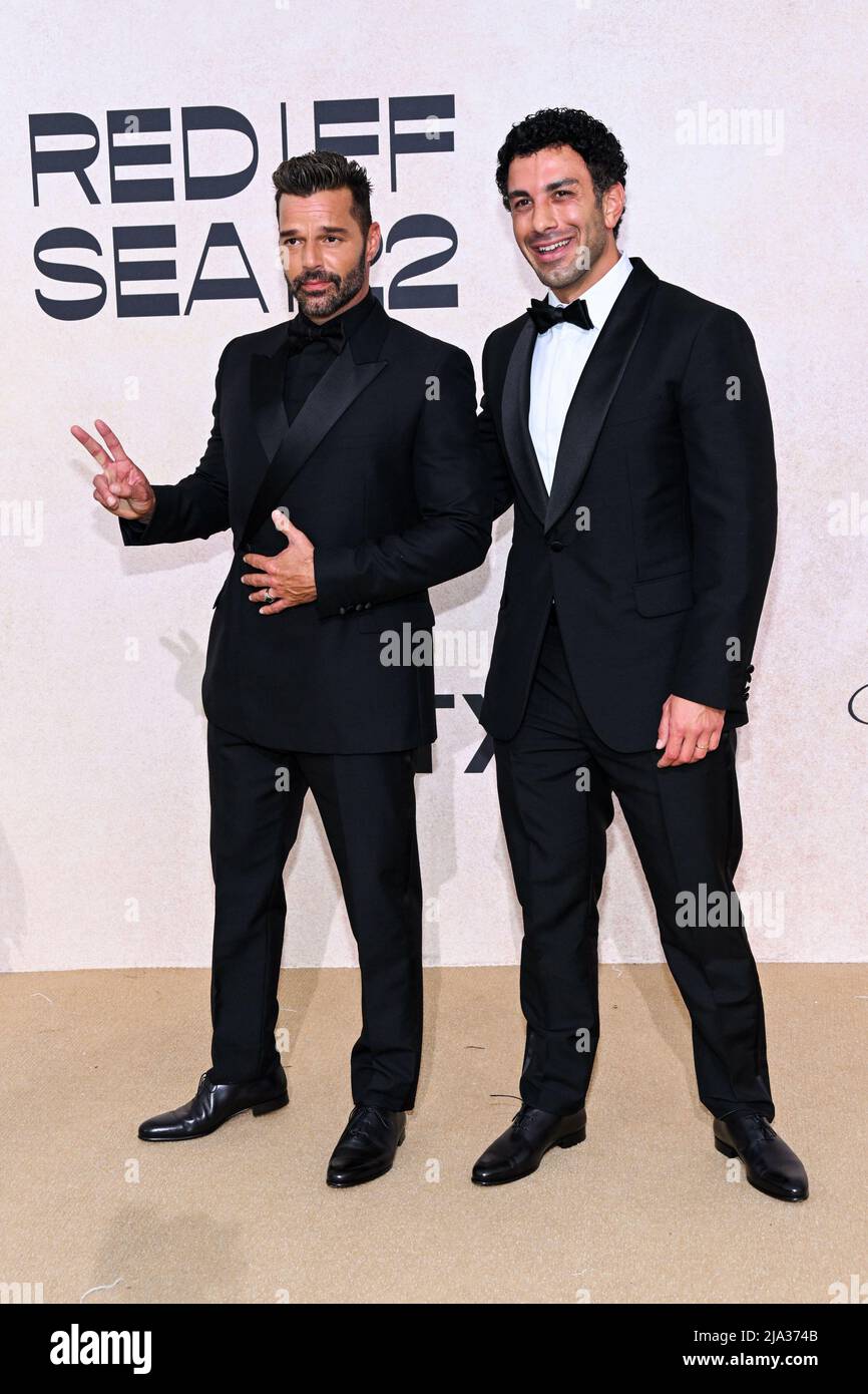 Cannes, France, 26/05/2022, Ricky Martina , Jwan Yosef 75th Cannes Film ...