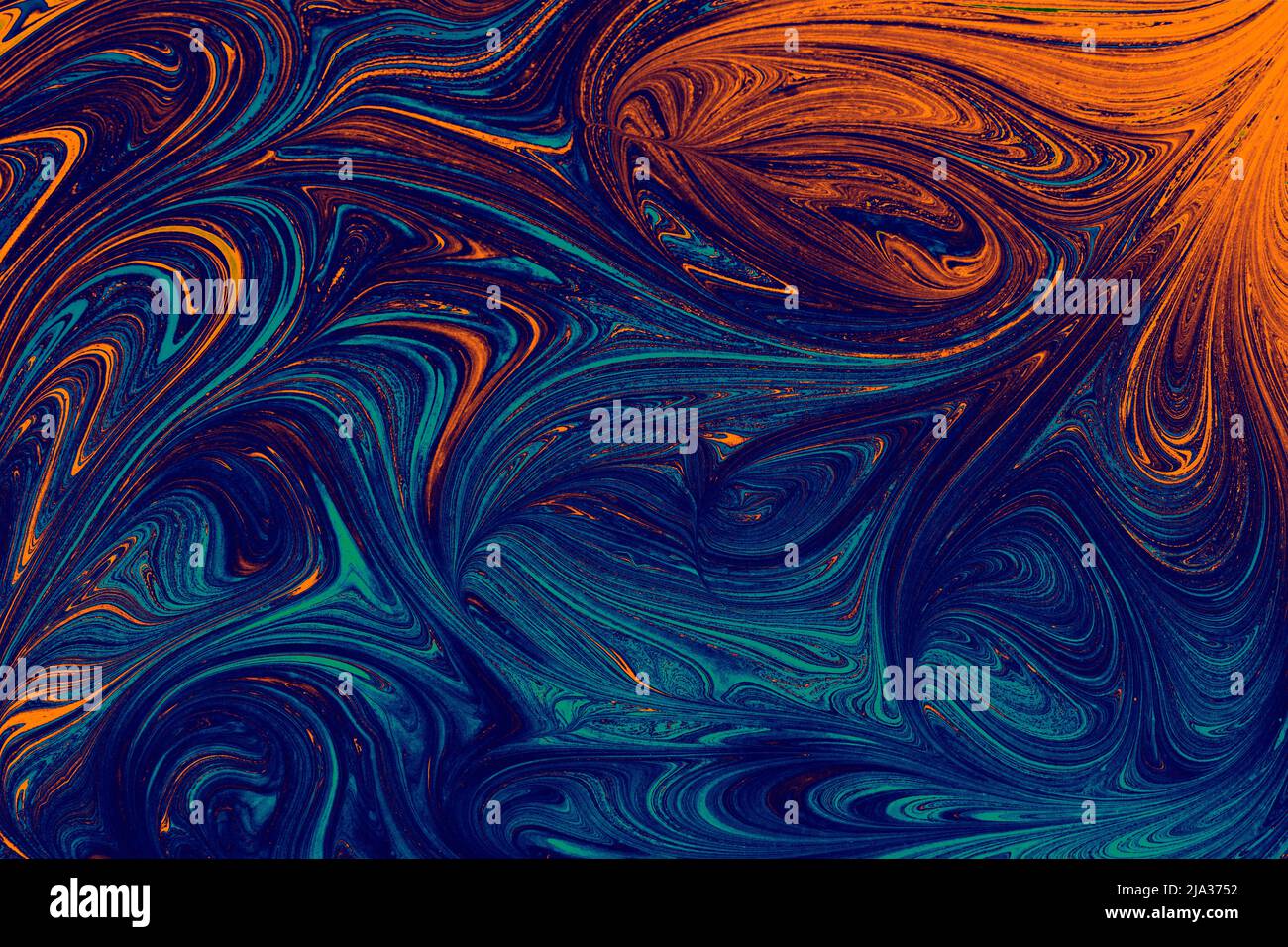 Ebru marbling handmade art, traditional Ebru technique. abstract ...