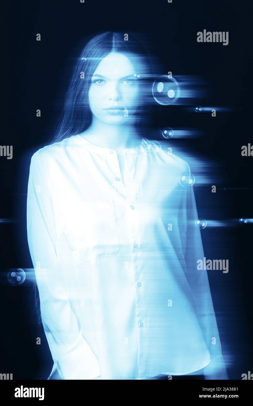 Hologram effect hi-res stock photography and images - Alamy