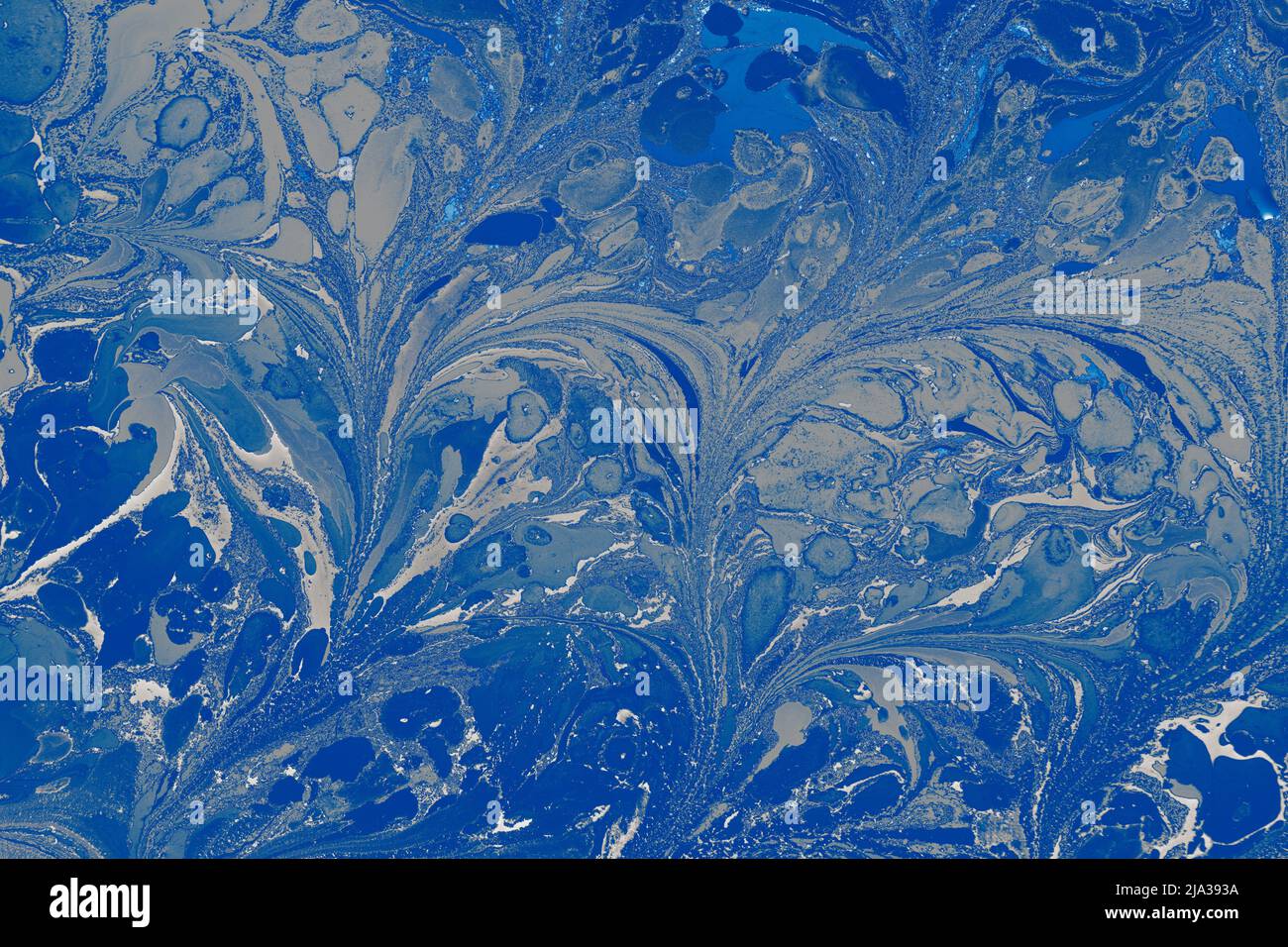 Abstract ebru cover art. Floral Ebru marbling texture background design ...