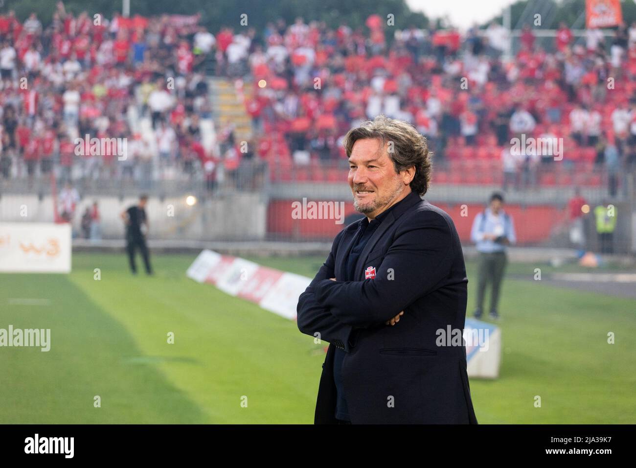 Monza, Italy. 26th May, 2022. Monza coach Giovanni Stroppa during the ...