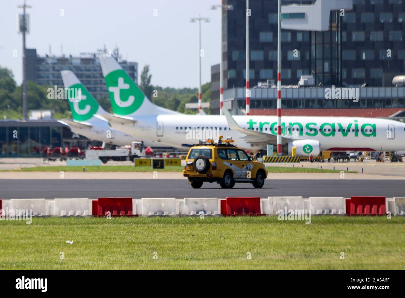 Transavia Boeing aircrafts for the terminal at Rotterdam The Hague ...