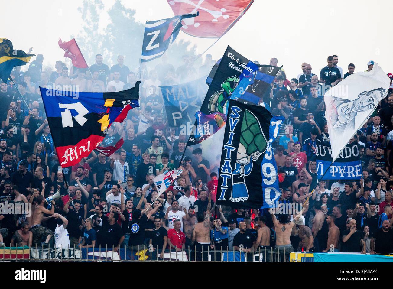 Pisa fan during the Serie B match between Ac Monza and Pisa Sc at U ...