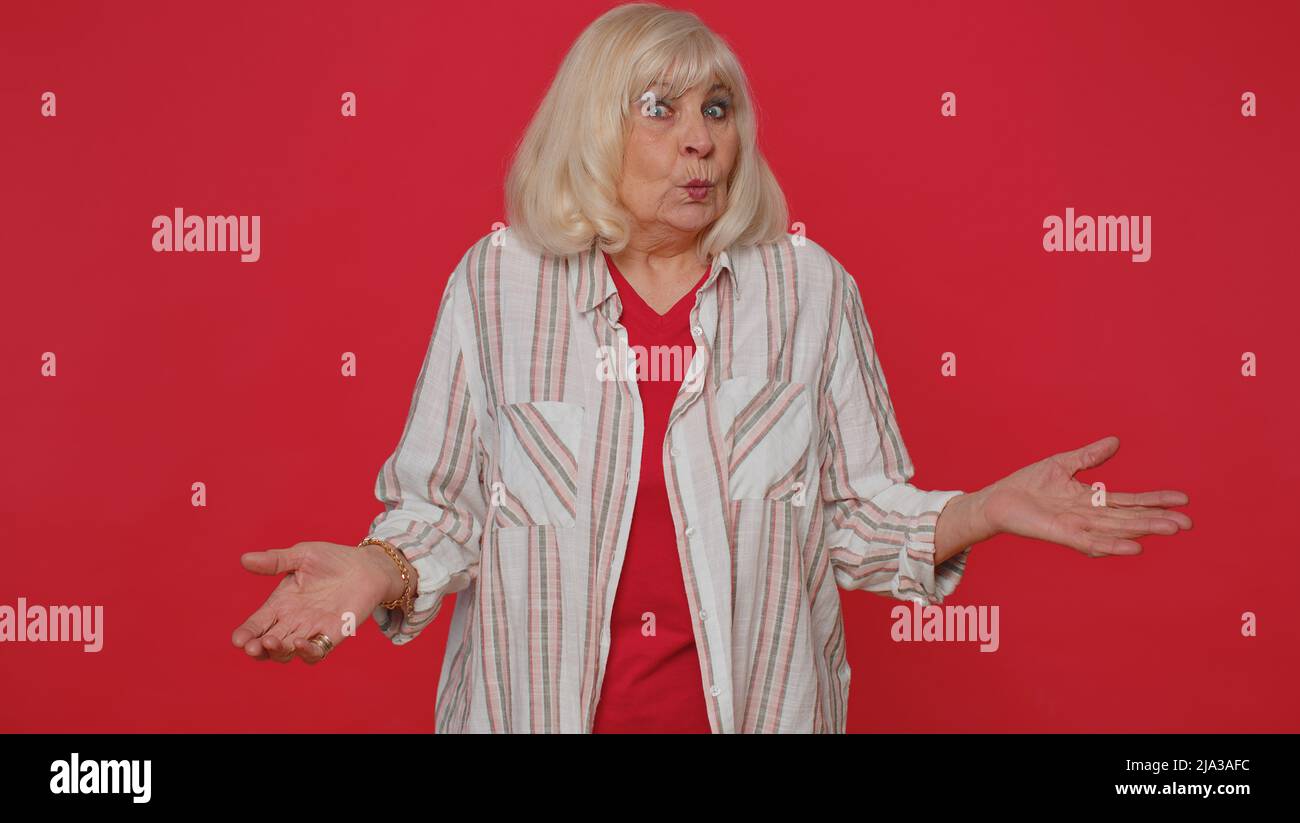 Confused woman feeling embarrassed ambiguous hi-res stock photography ...
