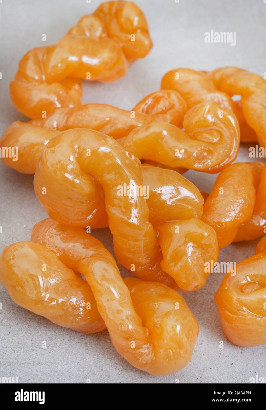 Delicious, golden, syrup drenched South African traditional koeksisters ...