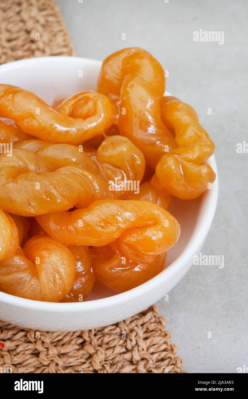 Delicious, golden, syrup drenched South African traditional koeksisters ...