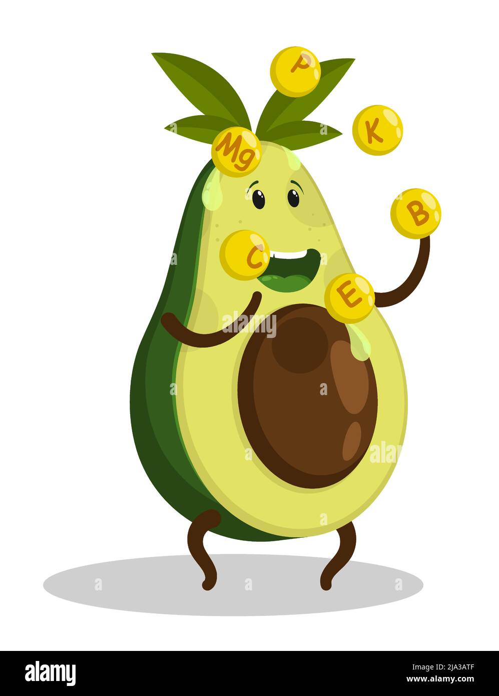 Laughing face of vegetables Stock Vector Images - Alamy