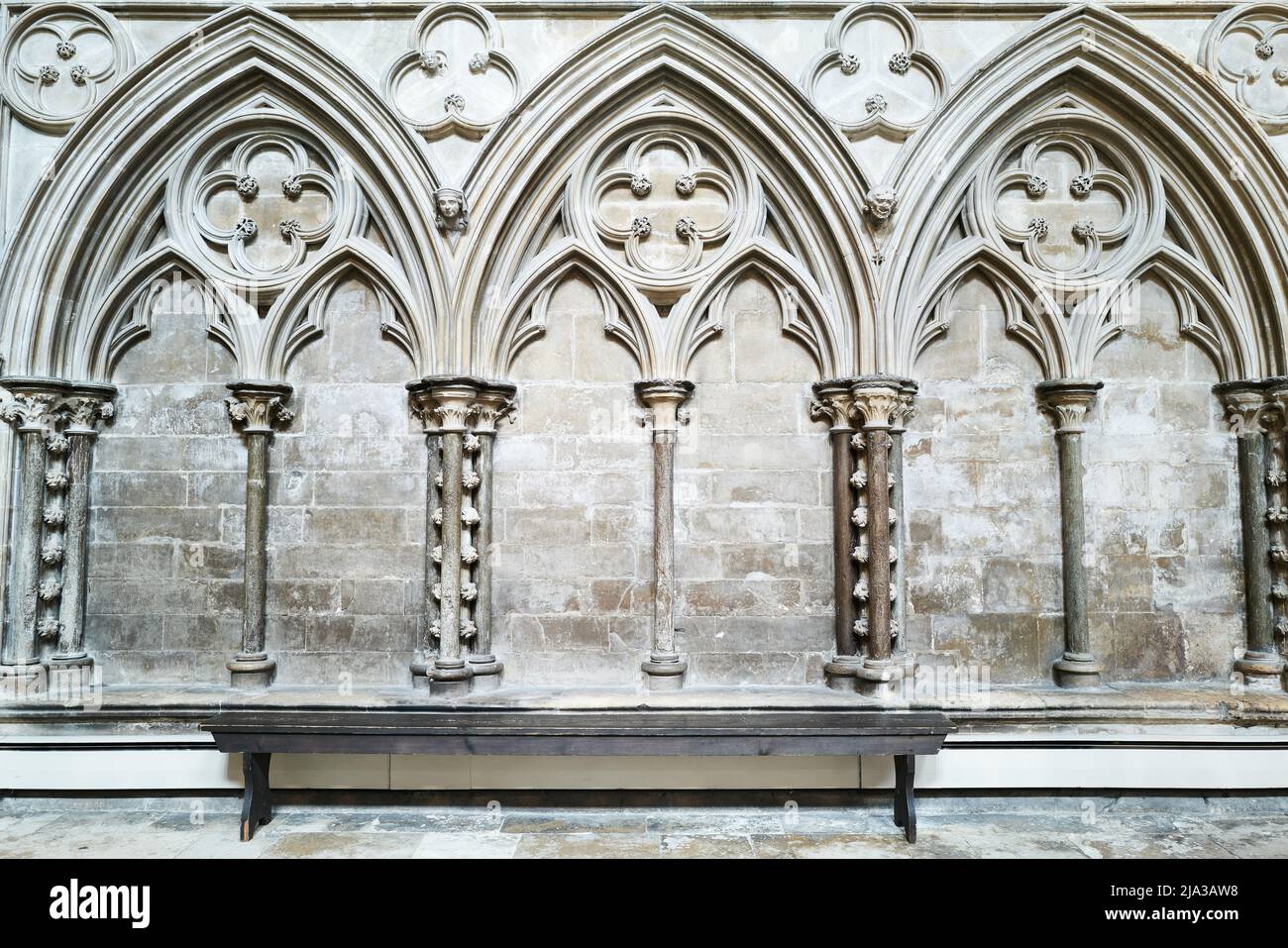 Medieval church england wall pattern hi-res stock photography and ...