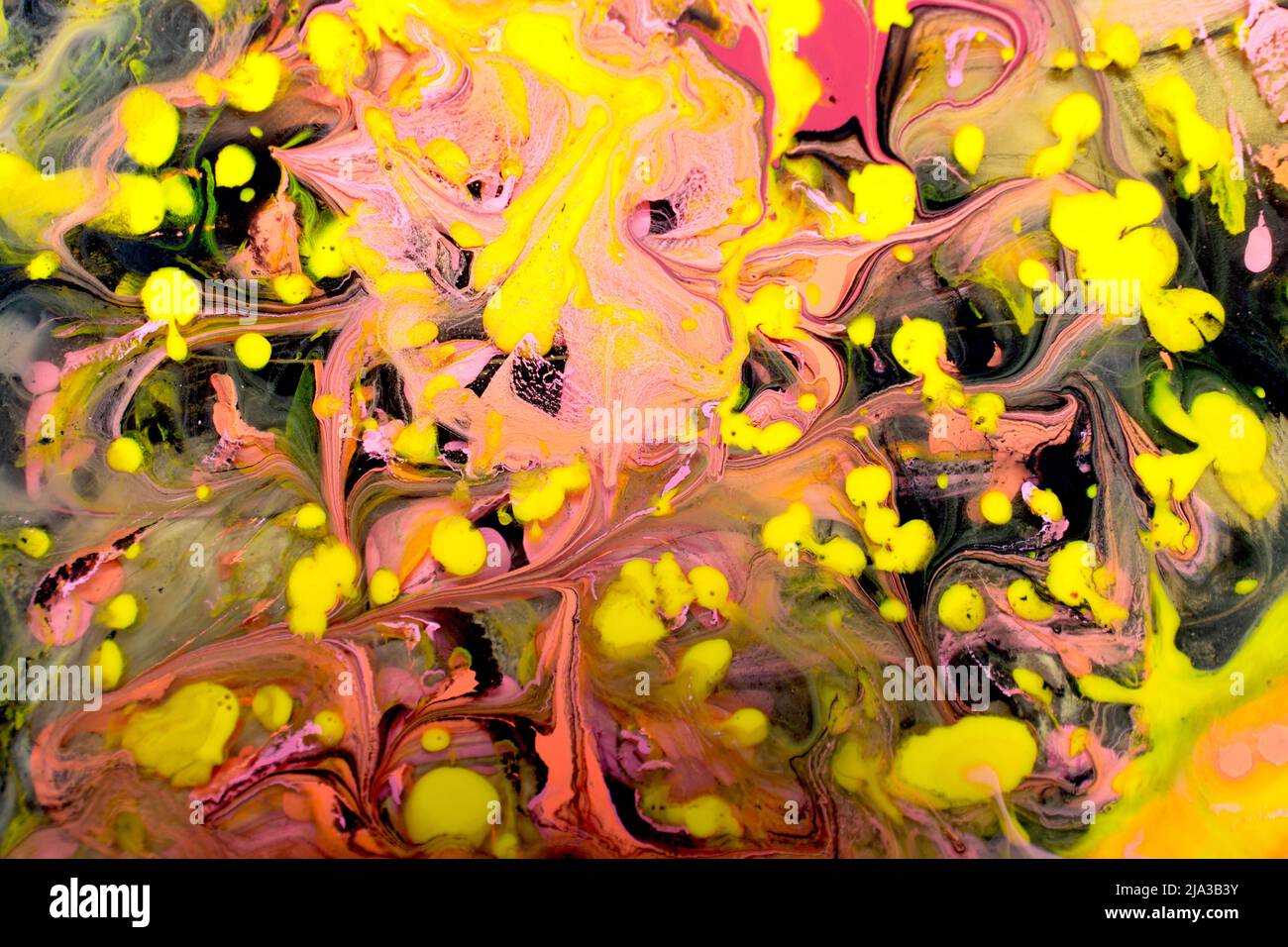 Ebru marbling handmade art, traditional Ebru technique. abstract ...