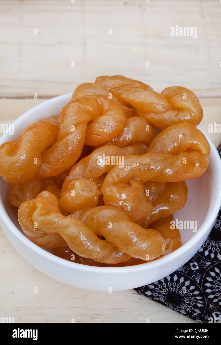 Delicious, golden, syrup drenched South African traditional koeksisters ...